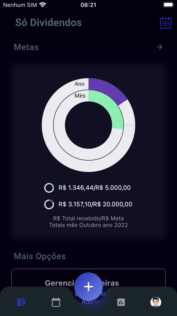 App Só Dividendos - o melhor app de controle e acompanhamento de ...